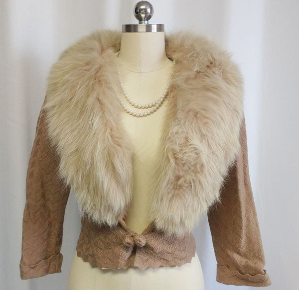Vintage fox fur collar store