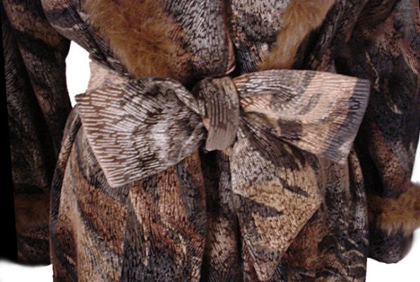 RARE & UNIQUE LUXURIOUS PRE-OWNED DIAMOND TEA ROBE SATIN LINED DRESSIN ...