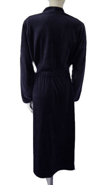 NEW - DIAMOND TEA COTTON/POLY ZIP UP FRONT ROBE WITH ATTACHED TIES IN ...