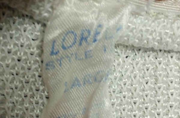 VINTAGE '50s MESH RUFFLE GIRDLE WITH RUBBER TIPS & METAL GARTERS ...